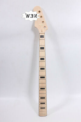 Left hand JAZZ Bass Guitar Neck 22 Fret 34 inch Block Inlay Maple wood ...