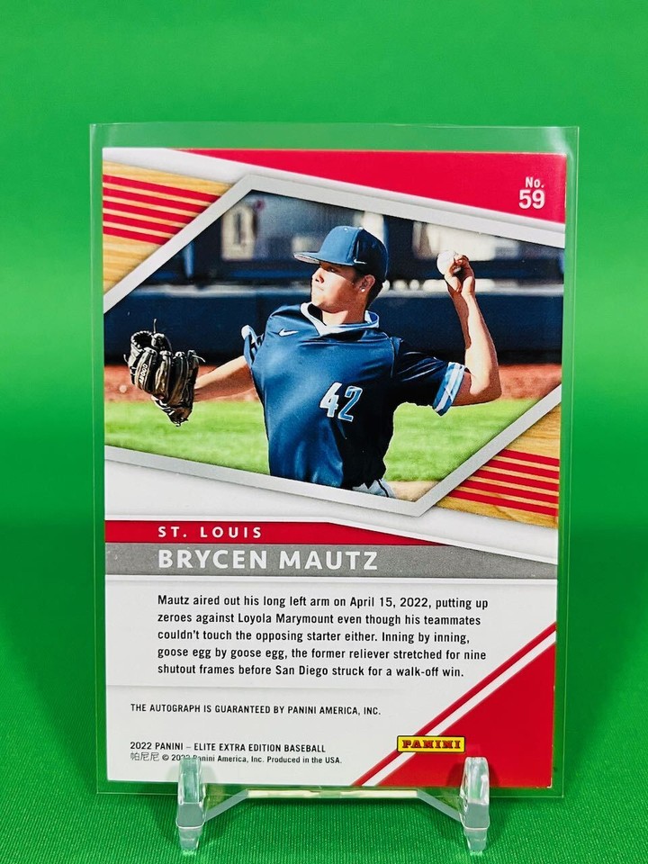 2022 Elite Extra Edition - BRYCEN MAUTZ - Cardinals - AUTO | eBay