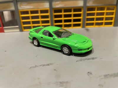 1/64 R.C. 1996 PONTIAC TRANS AM/GREEN/GRAY INT/ALLOY WHEELS WITH RUBBER ...