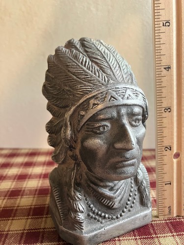 Indian Motorcycle Piggy Bank / Indian Head Pewter Coin Bank | eBay