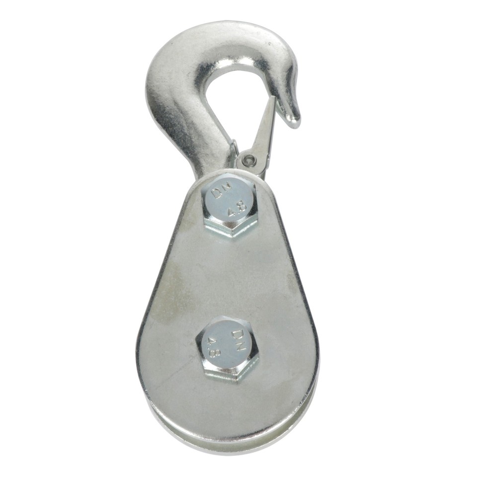 Snatch Block with Hook 2 ton for 3/8" Wire Rope Cable Tow Recovery | eBay