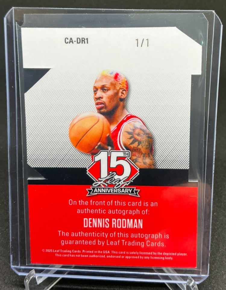 2025 Leaf NSCC 15th Anniversary Crystal DENNIS RODMAN ORANGE CIRCLES ...