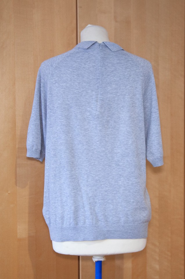 Cos grey marl 100% cotton top - S | eBay