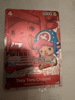 One Piece Card Game Tony Tony Chopper Foil Winner Judge Promo English ...