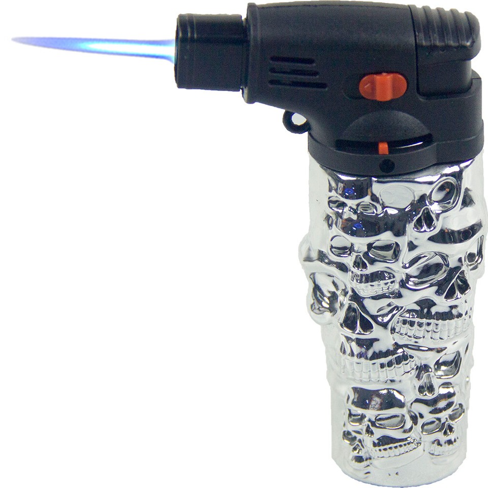 Jumbo 4.3" Jet Torch Gun Lighter Refillable Lockable Adjustable ...