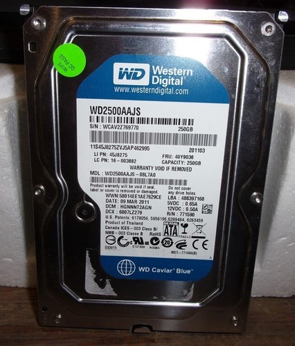 Western Digital WD2500AAJS WD2500AAJS-08L7A0 3.5" SATA Hard Drive 250GB ...