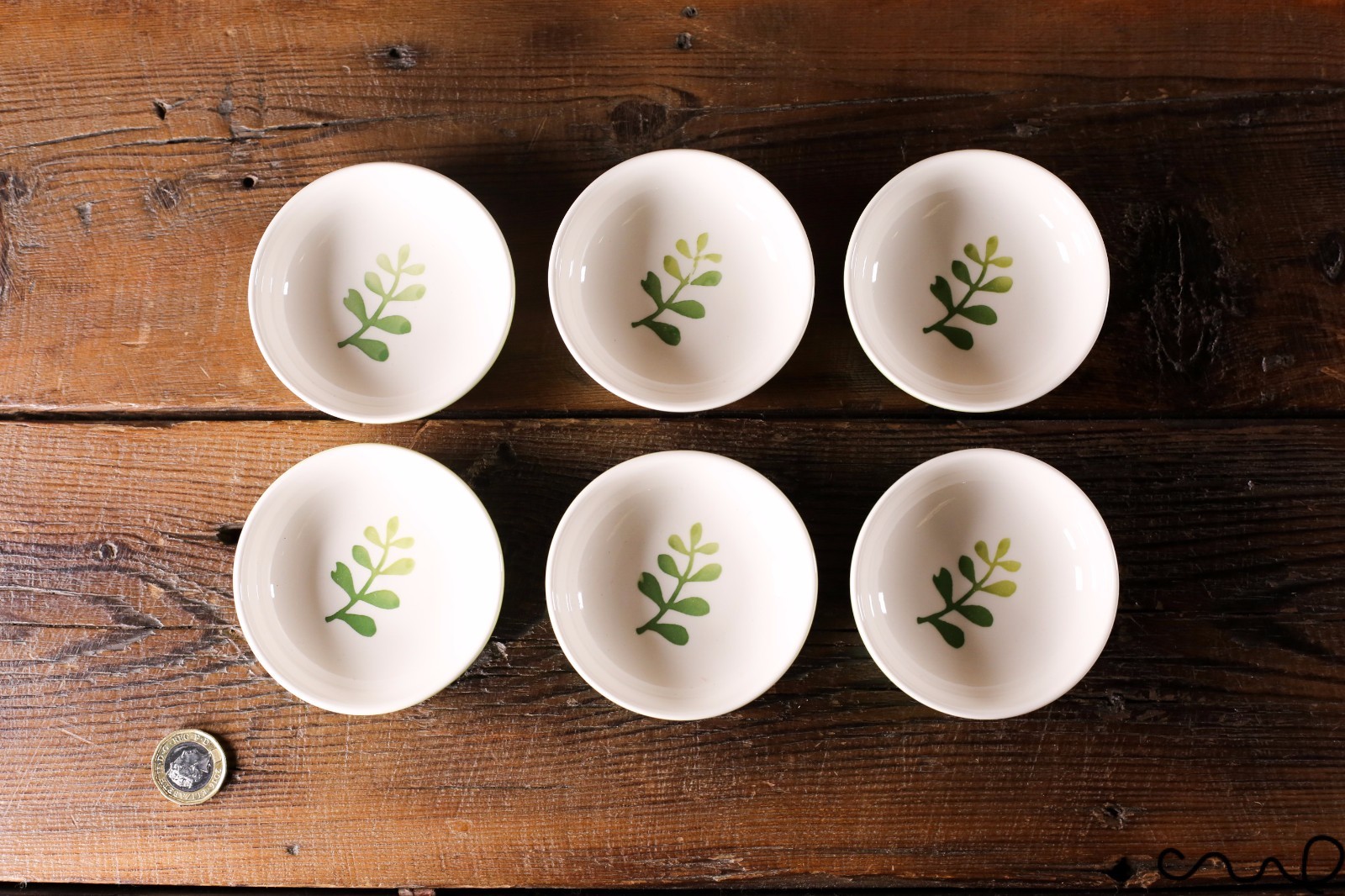 Set 6 Small Ceramic Dipping Dishes Dip Bowls Sauce Dish Condiment ...