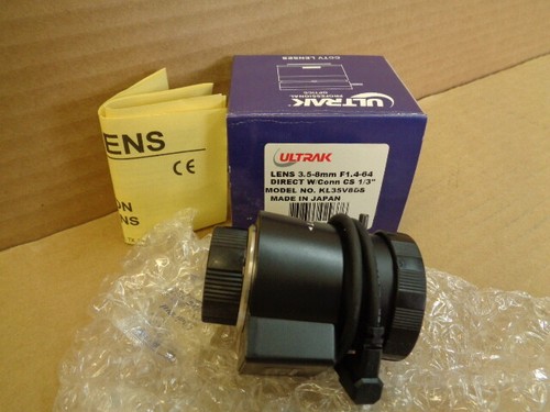 Ultrak KL35V8DS CCTC Camera Lens 3.5-8mm F1.4-64 Direct w/Conn CS 1/3 ...