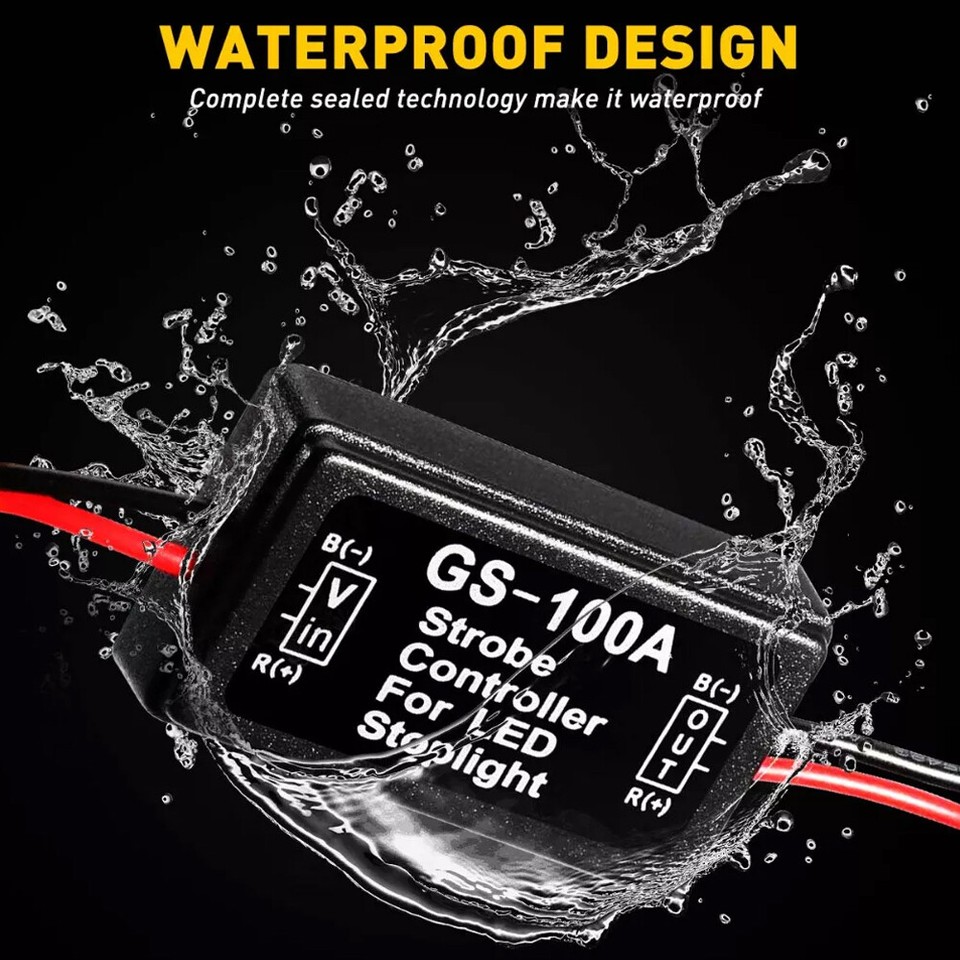 4 PCS Flash Strobe Controller Box Flasher Module for LED Brake Tail ...