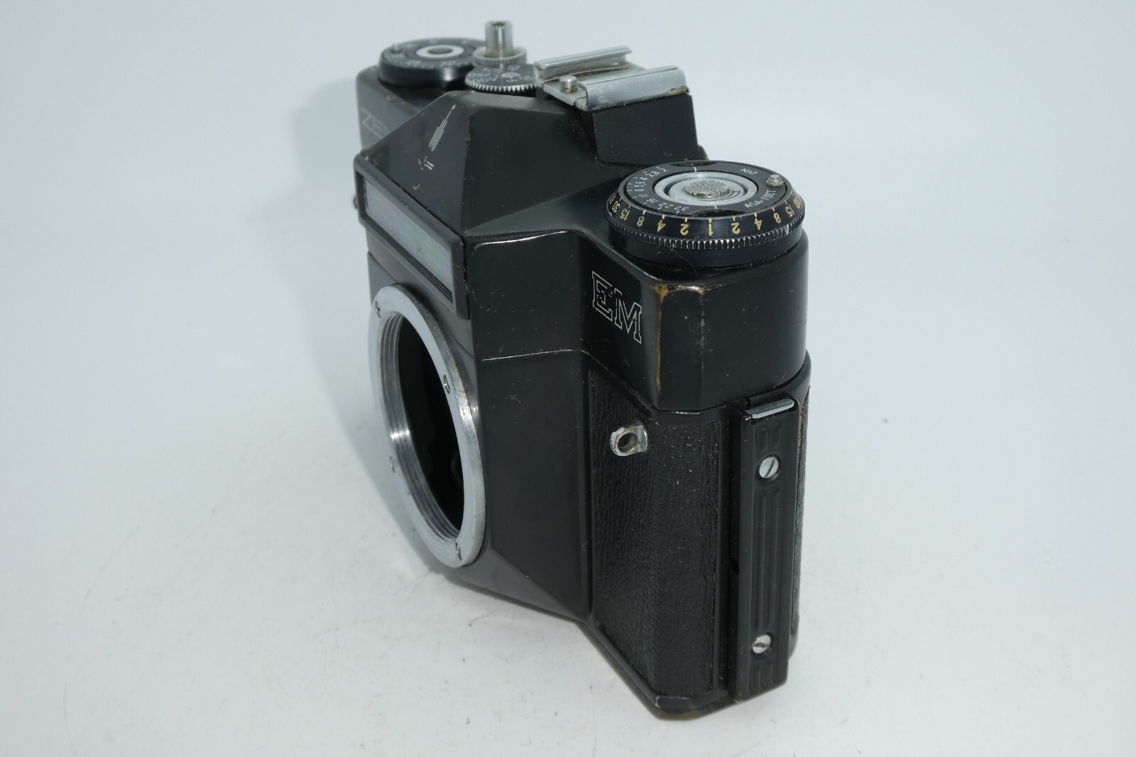 Zenit EM 35mm SLR Film All Black Camera Body - 1980 Moscow Olympics | eBay