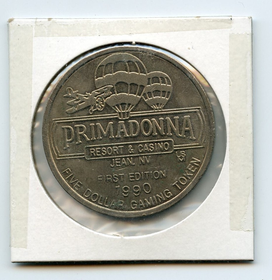 5.00 Token from the Primadonna Casino Jean Nevada USM 1990 | eBay
