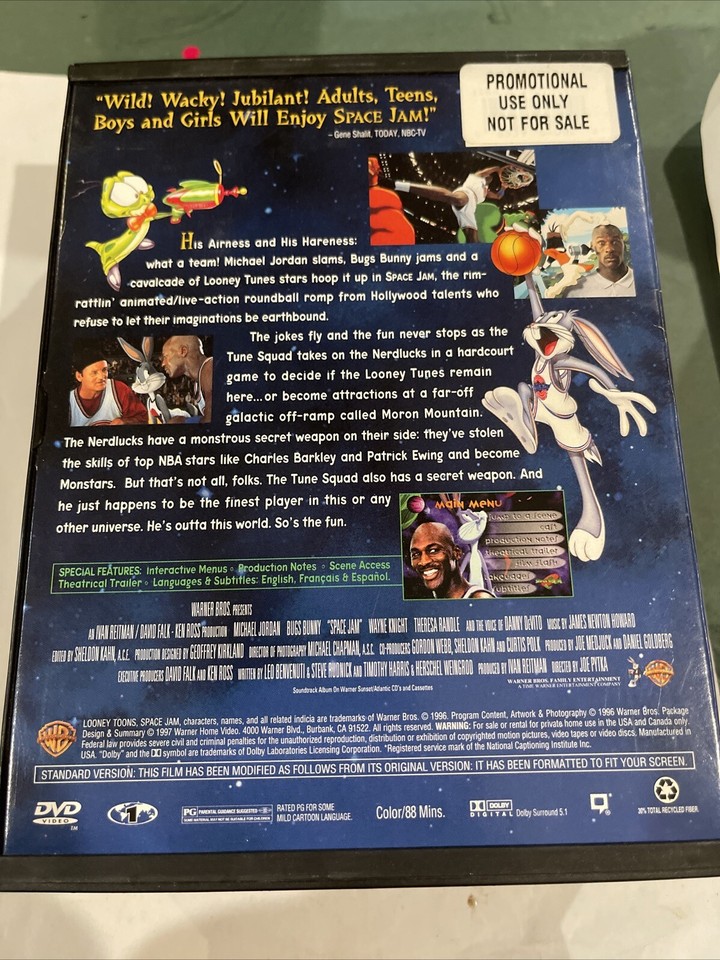 Space Jam DVD. Promo 85391831723 | eBay
