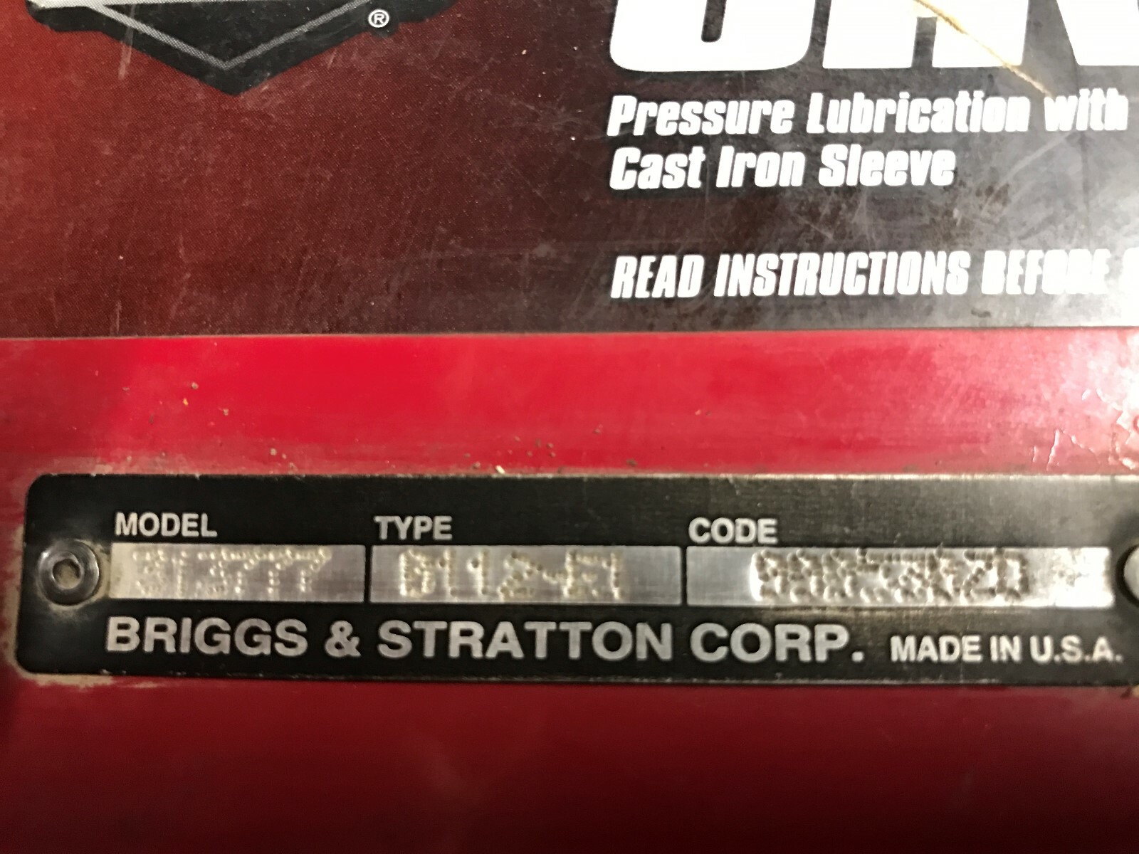 16.5HP Briggs&Stratton 313777-0112 E1 governor arm lever #691374 | eBay