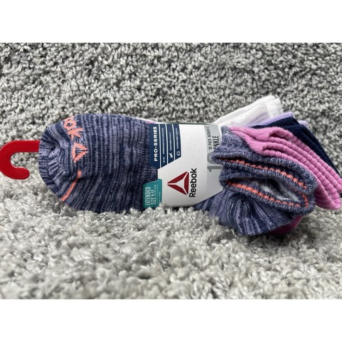 Reebok Pro Series Womens No Show Cut Socks 10 Pack Size 9-12 Multi ...