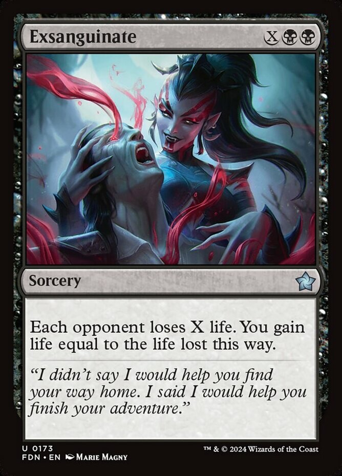 Exsanguinate - Foundations #0173 MTG Magic The Gathering | eBay