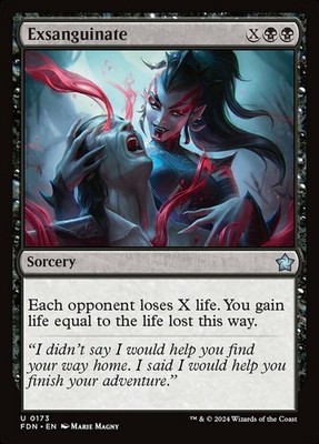 Exsanguinate - Foundations #0173 MTG Magic The Gathering | eBay