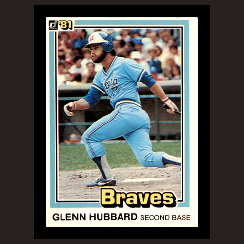 Glenn Hubbard #459 1981 Donruss Atlanta Braves Baseball Card MLB | eBay