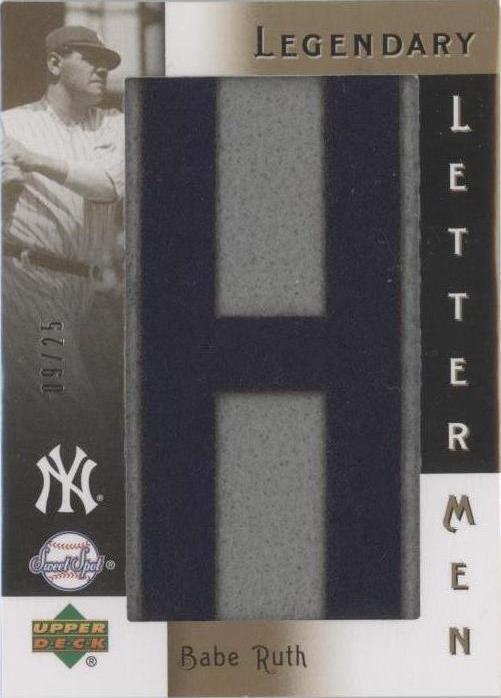 2007 Upper Deck Sweet Spot Classic - Legendary Lettermen Babe Ruth #LL ...