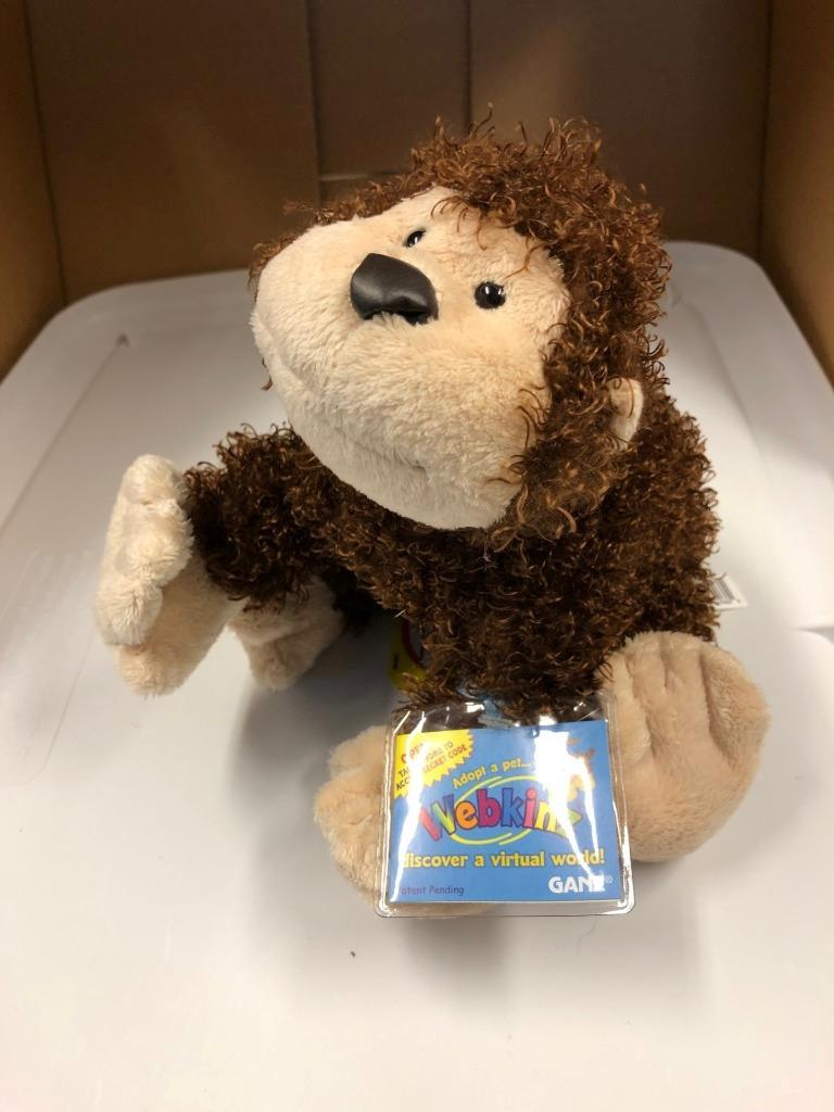 WEBKINZ RETIRED CHEEKY MONKEY PLUSH New with Sealed Unused Code HM080 ...