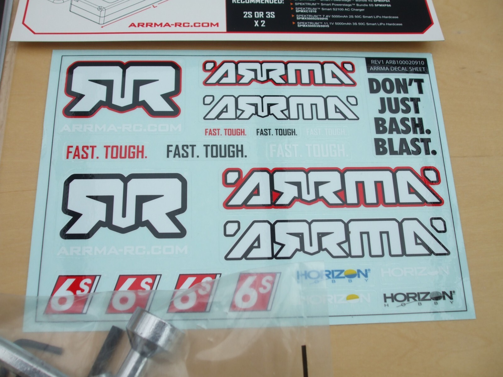Arrma Kraton / Mojave etc 6S V5 Manual, Sticker Sheet and Toolkit ...