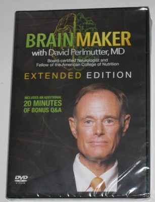 BRAIN MAKER WITH DAVID PERLMUTTER, MD EXTENDED EDITION DVD - 2015 - NEW ...