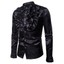Men Faux Silk Satin Ruffle Shirt Tops Long Sleeve Fancy Clothes ...