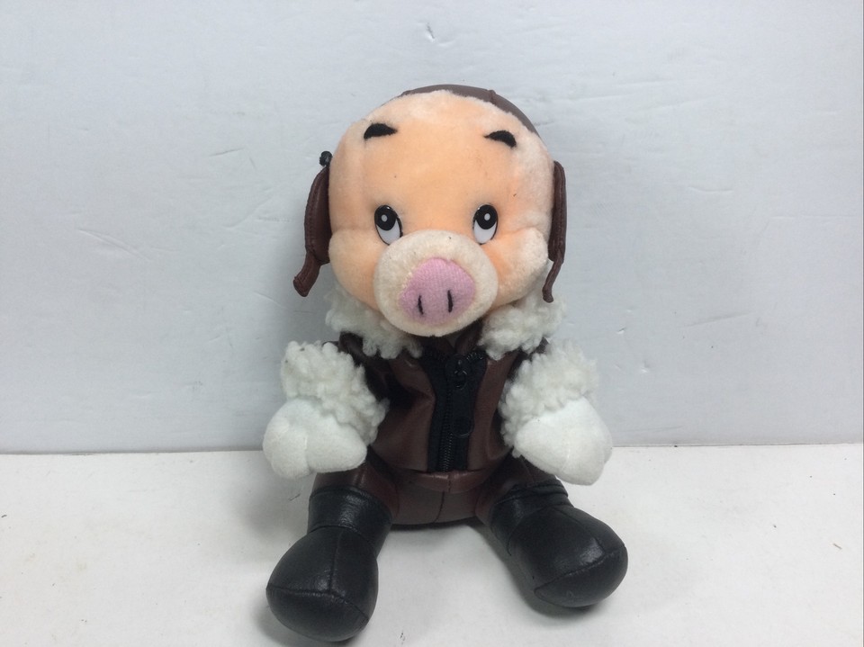 Vtg Good Stuff Plush Pig Pilot Aviator Piggy Bomber Outfit Stuffed ...