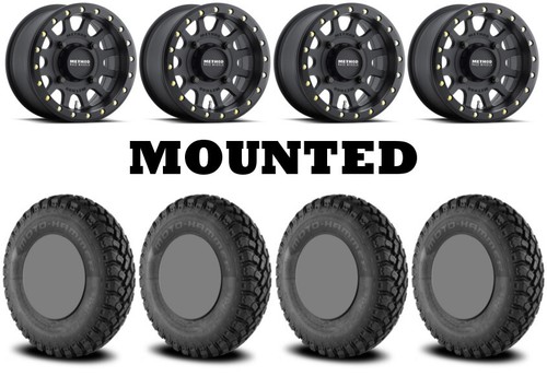 Kit 4 EFX MotoHammer 30x10-15 on Method 401 Beadlock Matte Black Narrow ...