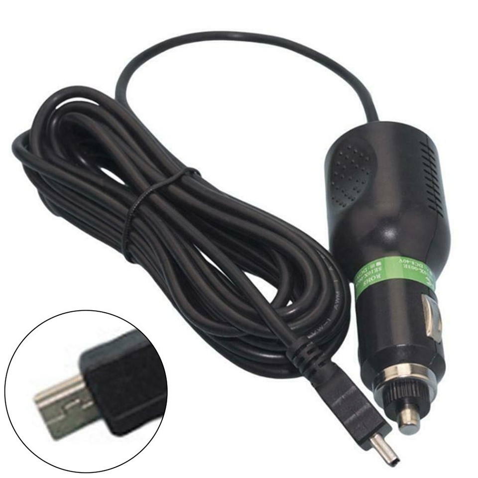Mini USB Car Power Charger 3.5m New Cable Cord Car Power Charger ...