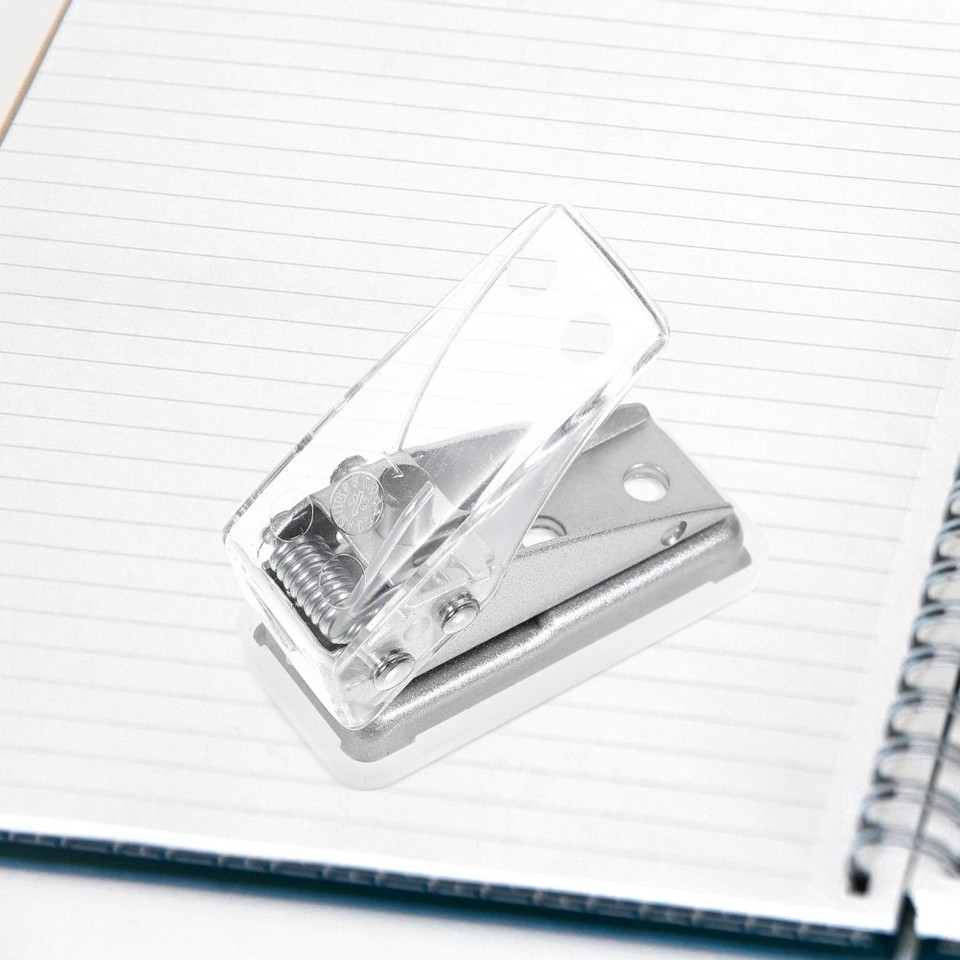 2 Pcs Single Hole Punch Plastic Manual Puncher for Paper Craft and ...