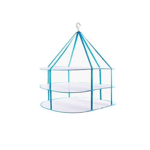 Large Size Sweater Hanging Dryer, 3 Tier Folding Drying Rack, Lay Flat ...