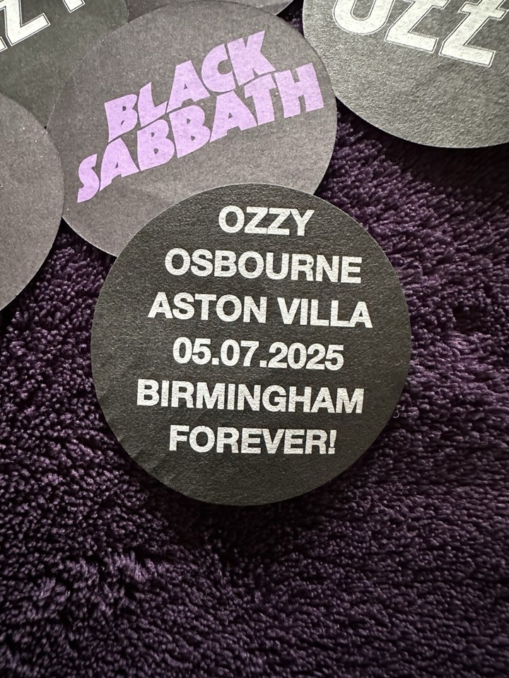 Ozzy Osbourne Black Sabbath Last Ever Performance Show Confetti 5th ...