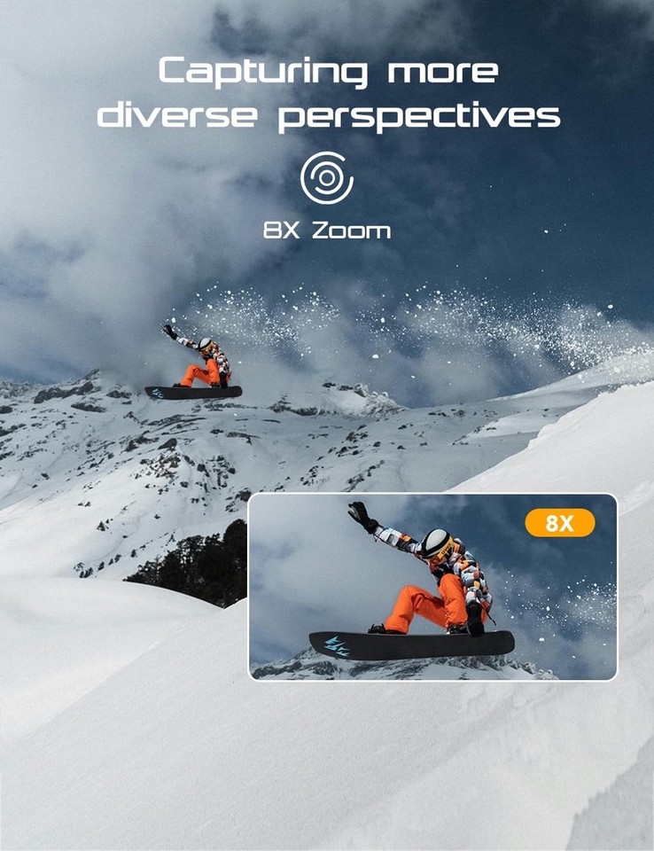 4K 60FPS EIS Action Cam 64MP WiFi Sports Camera Ultra HD Telecamera ...