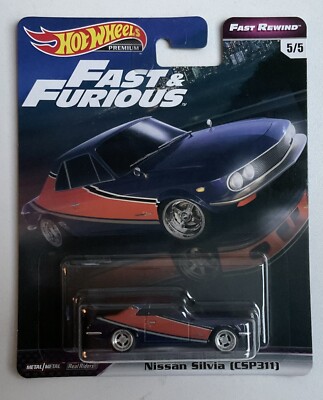 HOT WHEELS PREMIUM FAST REWIND FAST & FURIOUS NISSAN SILVIA (CSP311) | eBay