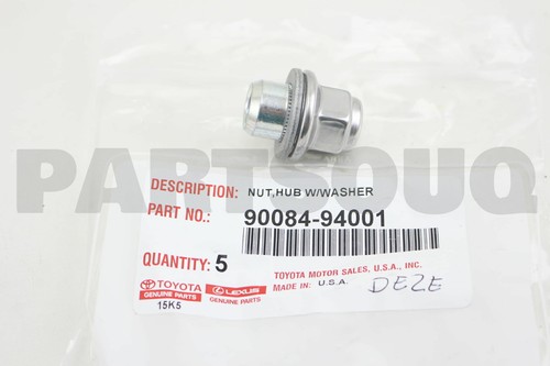 9008494001 Genuine Toyota NUT, HUB (FOR AXLE) 90084-94001 | eBay
