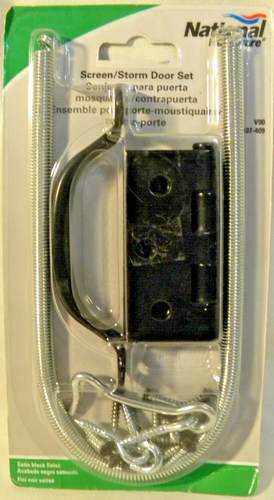 Stanley National Hardware Steel Screen/Storm Door Set Zinc Plated N107 ...