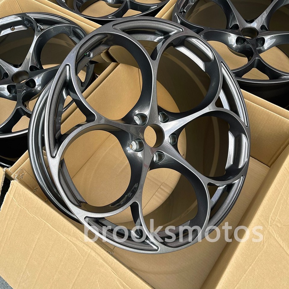 FOR ALFA ROMEO 4C 960 18" 19" DRAK GRAY FULL FORGED WHEELS RIMS 18X7.5 ...
