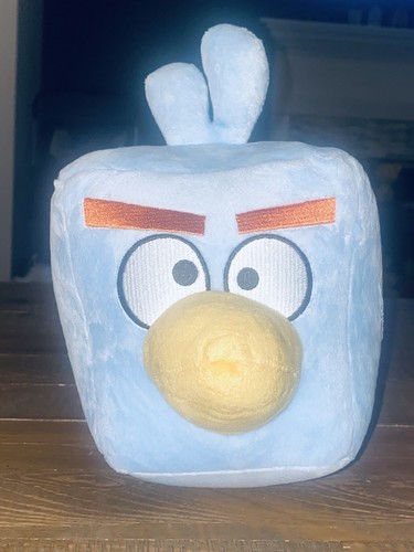 8” Angry Birds Space Ice Cube Blue Square Bird Plush Commonwealth Toys ...
