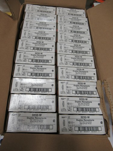 P&S 3232-W (200) 15 Amp 125 Volt White Duplex Receptacle -NEW-B | eBay