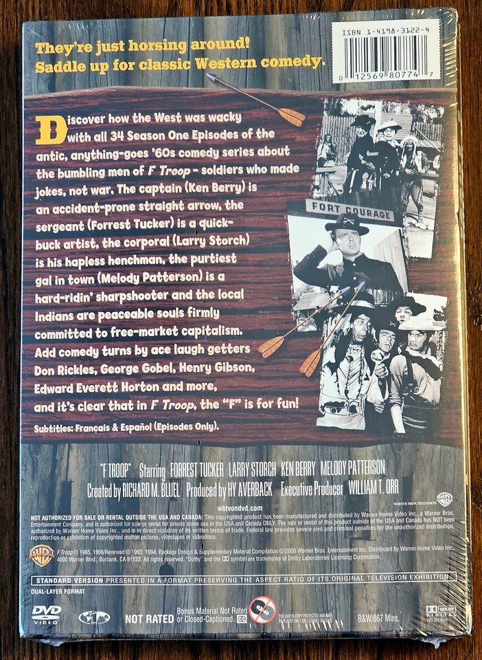 F Troop: The Complete First Season DVD Set Factory Sealed New ...