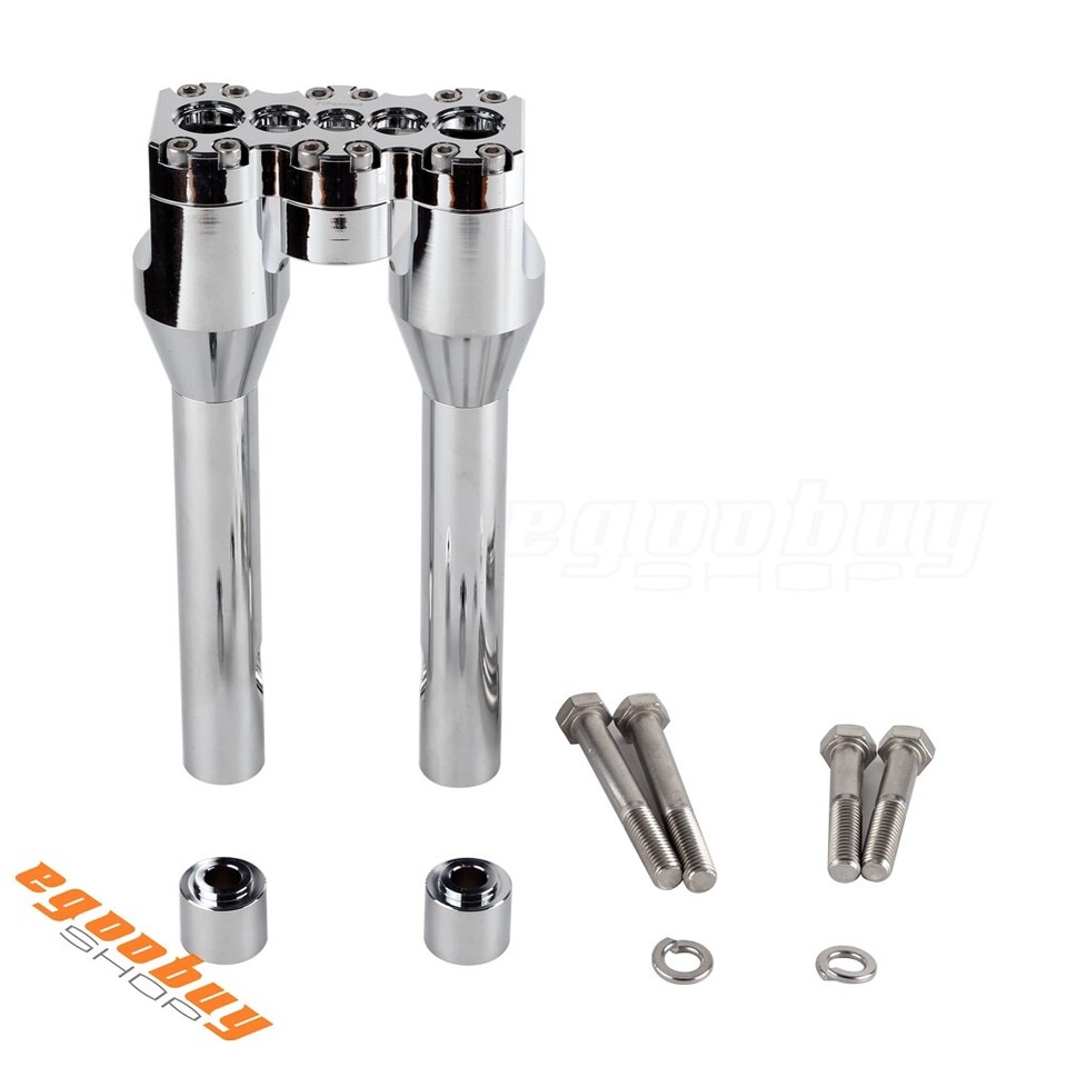 Motorcycle 1" Handlebar 10"+1" Riser For Harley FXBB Softail Dyna ...