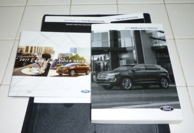 2017 FORD EDGE OWNERS MANUAL GUIDE SET +case 17 SE SEL SPORT TITANIUM ...