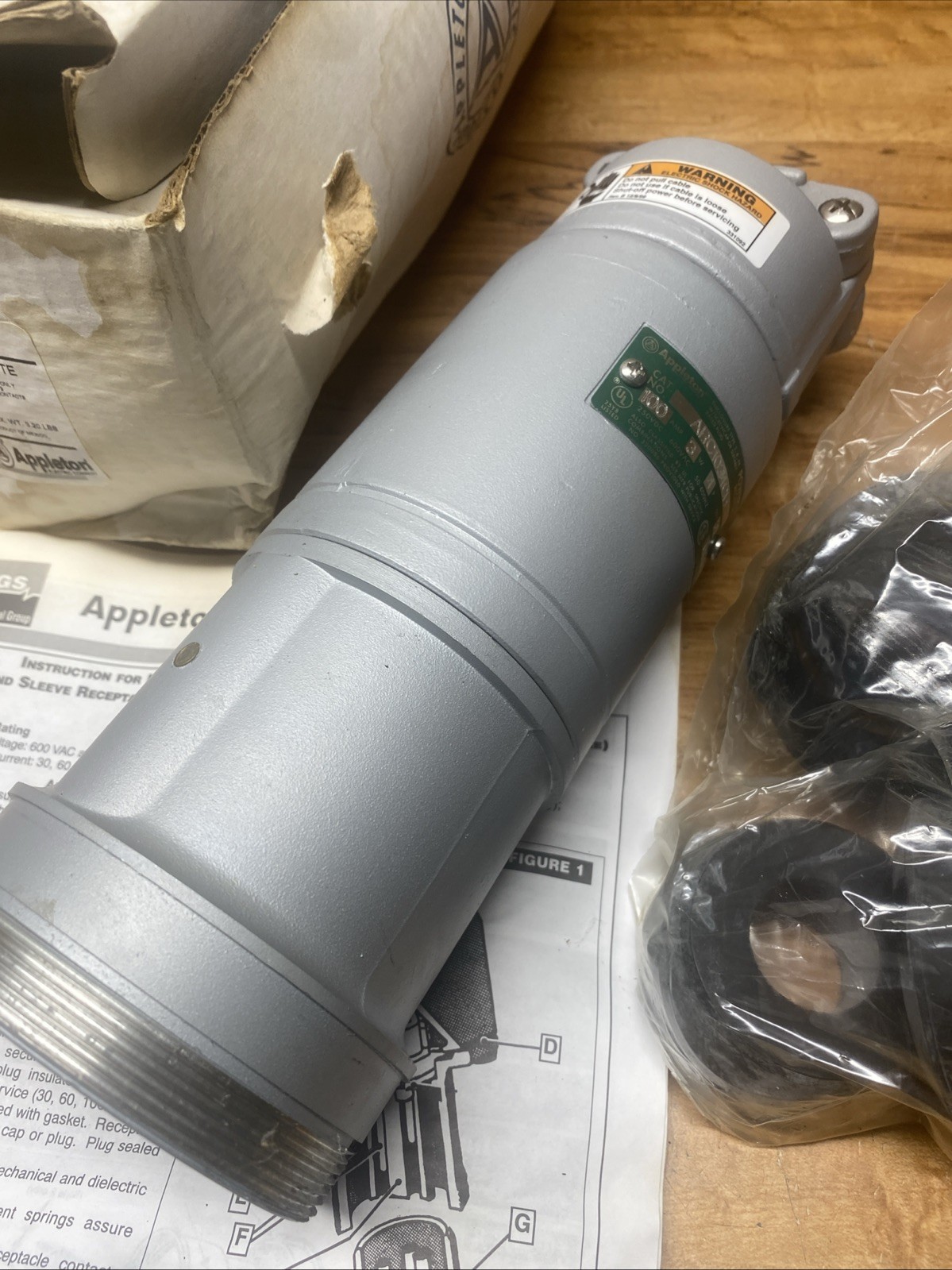 Appleton ARC1034CD 100 Amp 3W 4P Female Cord Connector | eBay