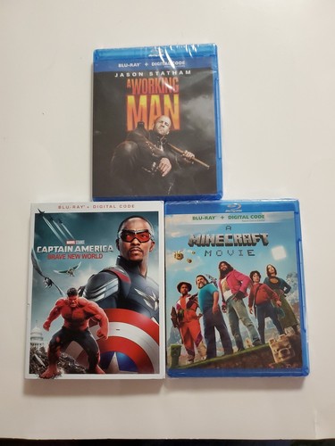 3 MOVIE BLU-RAY LOT, A WORKING MAN, CAPTAIN AMERICA BRAVE NEW WORLD, | eBay