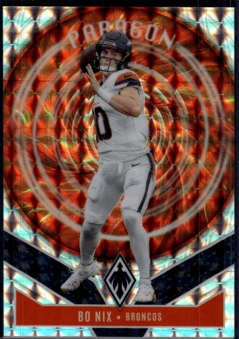 2025 Panini Phoenix - Paragon Bo Nix #14 Silver Hyper /299 for sale ...