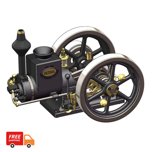 Antique 7cc Hit & Miss Engine Horizontal Stationary Single Cylinder 4 ...