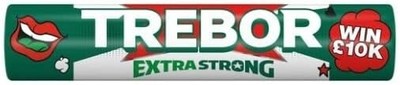Trebor Extra Strong Peppermints Roll 41.3g (Box of 40)Peppermint ...