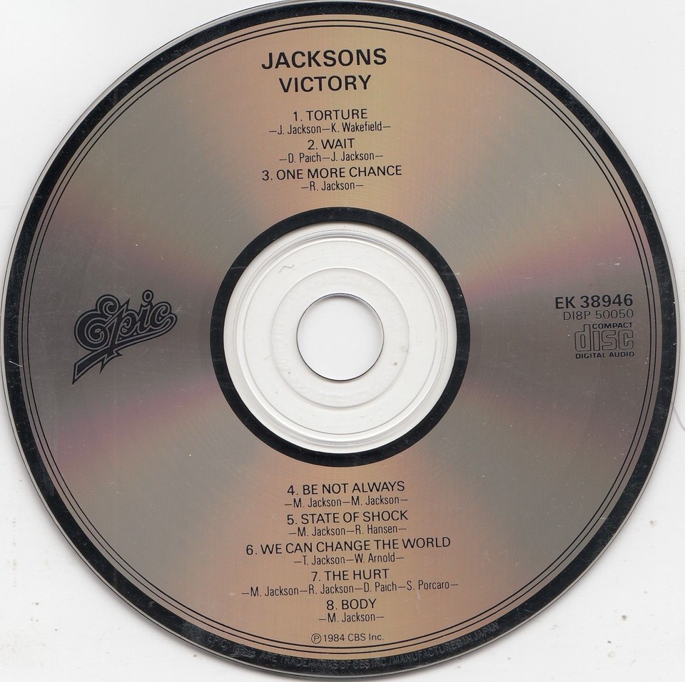 The Jacksons - Victory (CD, Oct-1984, Epic) CSR EARLY PRESS JAPAN EK ...