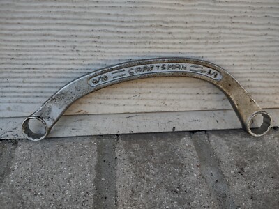 Vintage Craftsman 9/16" x 5/8" Starter Manifold Half Moon Wrench V EXC ...