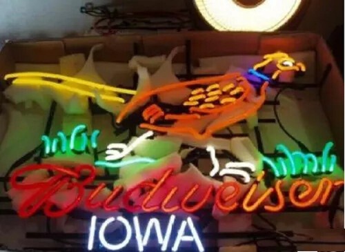 Flying Pheasant Iowa Welcome Hunters 24"x20" Neon Sign Lamp Light Beer ...